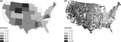 Nrmse Between Block Population Estimates And Block Population Census Download Scientific
