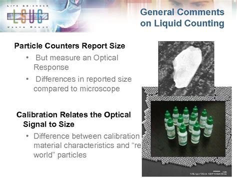 Liquidborne Particle Counting Using Light Obscuration And Light