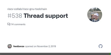 Thread Support · Issue 538 · Riscv Collabriscv Gnu Toolchain · Github