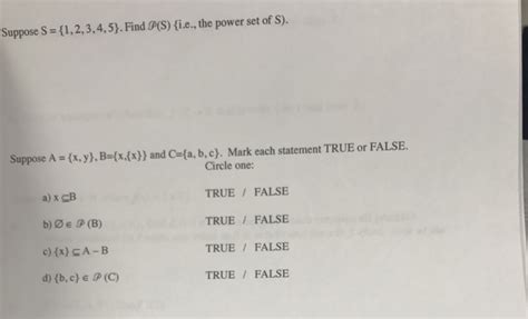 Solved Suppose S 1 2 3 4 5 Find P S I E The Chegg Com