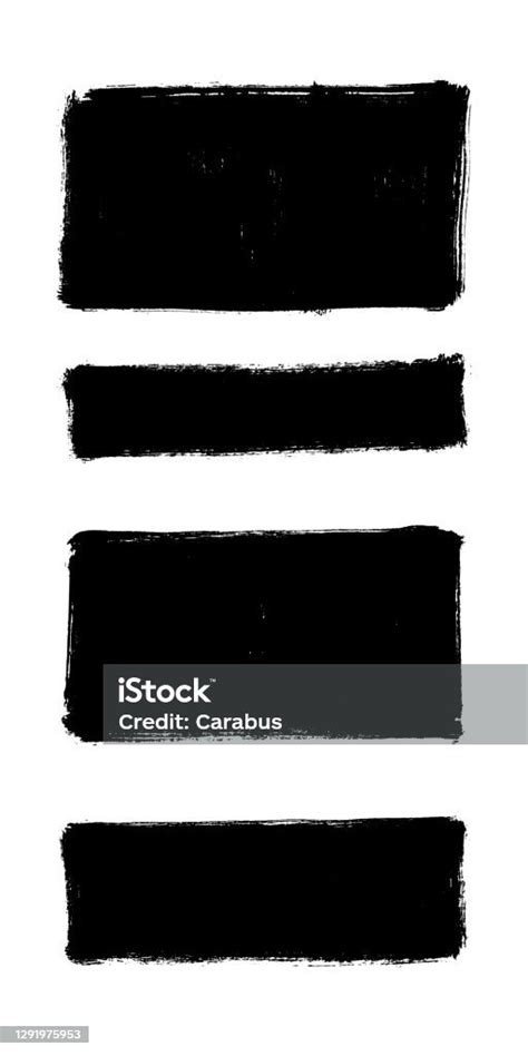 브러시로 그려진 다른 사각형 프레임 벡터 일러스트레이션 스프레이 페인트에 대한 스톡 벡터 아트 및 기타 이미지 스프레이 페인트 직사각형 0명 Istock