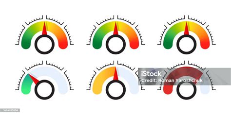 점수 진행률 위험 게이지 척도 단축 다이얼 표시기 벡터 확장 가능한 그래픽 가득 찬에 대한 스톡 벡터 아트 및 기타 이미지 가득 찬 계기판 측정기 공연 Istock