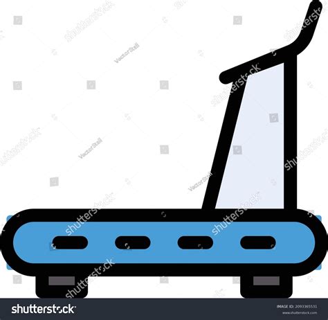 Treadmill Vector Illustration On Transparent Background Stock Vector Royalty Free