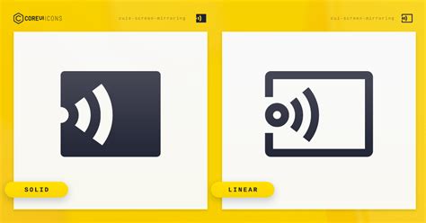 Screen Mirroring Icon · Linear · Coreui Icons · Svg Javascript Typescript And Webfont