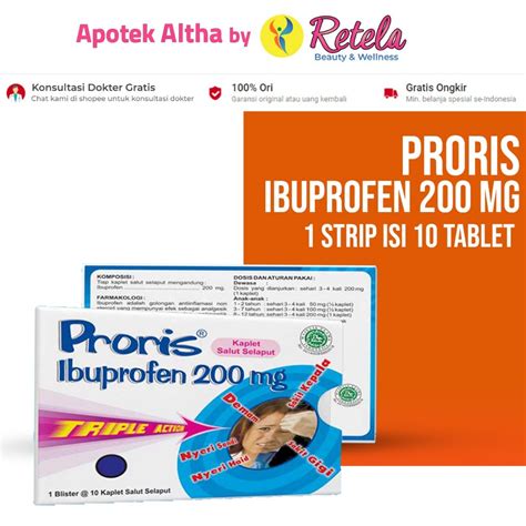 Jual Proris Ibu Profen 10 Kaplet Shopee Indonesia