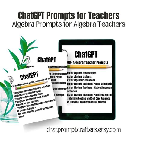 Chatgpt Prompts For Teachers Chatgpt Lesson Plan Templates Etsy