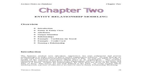 Pdf Chapt 2 Entity Relationship Modeling Dokumentips