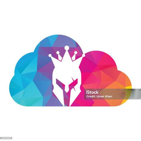 킹 스파르타 구름 모양 상징 디자인 아이콘 벡터입니다 검에 대한 스톡 벡터 아트 및 기타 이미지 검 검투사 고대의