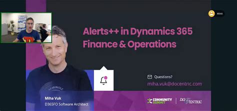 Alerts In Dynamics 365 Finance And Operations Dynamics Communities