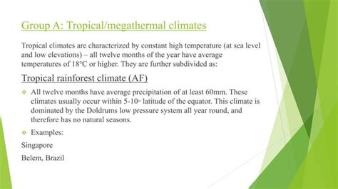 Koppen Climatic Classification Pptx