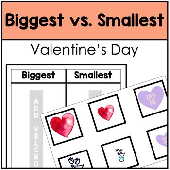 Valentine S Day Biggest Vs Smallest Sorting By Just Peachey Designs