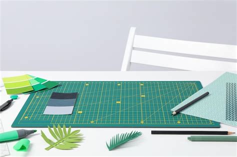 Premium Photo The Concept Of Accessories For Patchwork Mat Cutting