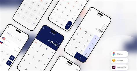 Calculator Mobile App Ui Kit Ux And Ui Kits Ft Calculator And Calculation Envato