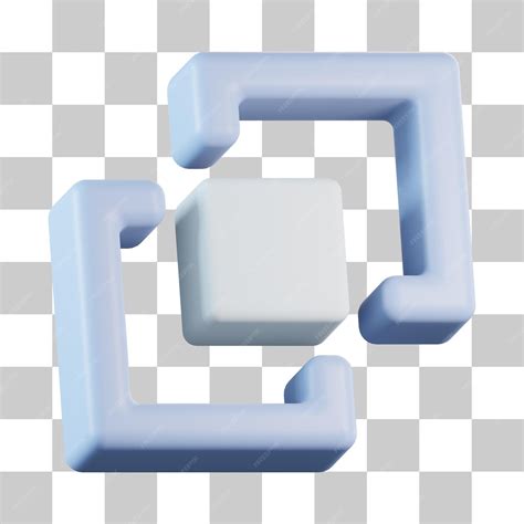 Premium Psd Intersect Shape 3d Icon