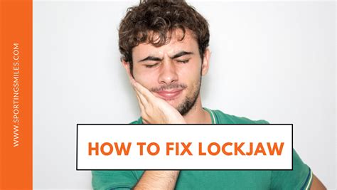 How To Fix Lockjaw Sportingsmiles Dental