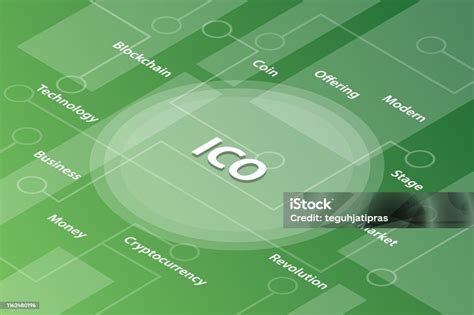 Ico 초기 동전 제공 단어 아이소메트릭 3d 단어 텍스트 개념 일부 관련 텍스트와 도트 연결 벡터 0명에 대한 스톡 벡터 아트 및 기타 이미지 Istock