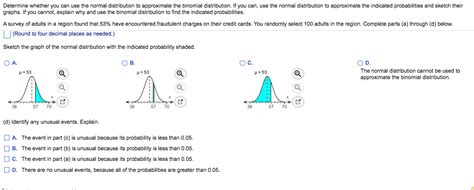 solved determine whether you can use the normal distribution