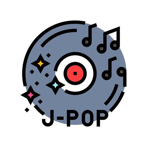 Jpop Otaku Color Icon Illustration 45645879 Vector Art At Vecteezy
