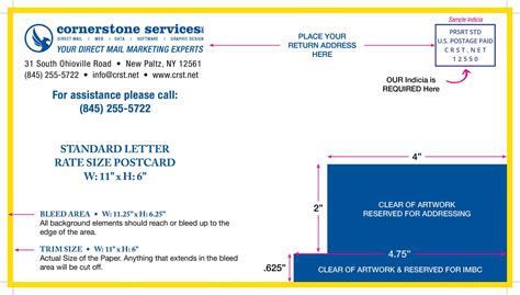 Usps Direct Mail Templates Cornerstone Services Inc
