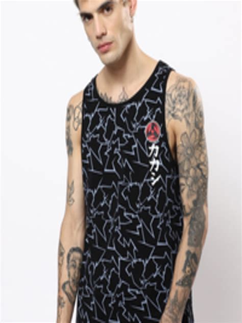 Buy Bewakoof Men Black Printed Innerwear Vests Innerwear Vests For Men 18222116 Myntra