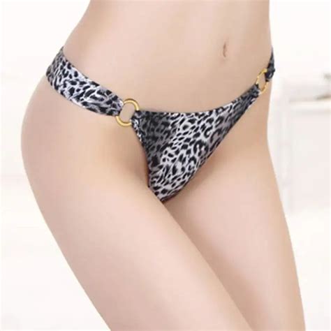 String Léopard Boucle Dorée Boutique Vêtements Léopard