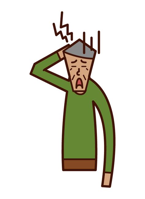 두통을 가진 사람들의 그림 무료 일러스트 소재집 Kukukeke