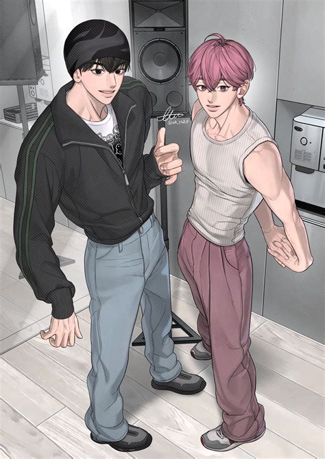 Hamin Plave Highres 2boys Ahoge An Sso O Arms Behind Back Bamby