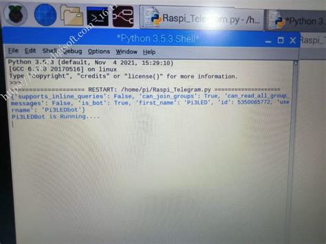 Controlling Raspberry Pi Gpio Using Telegram App