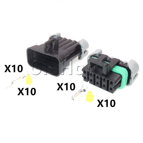1 세트 10 가지 방법 자동차 액세서리 12065425 자동차 방수 커넥터 12045808 자동차 교체 와이어 케이블 소켓 12177081 자동차 전자