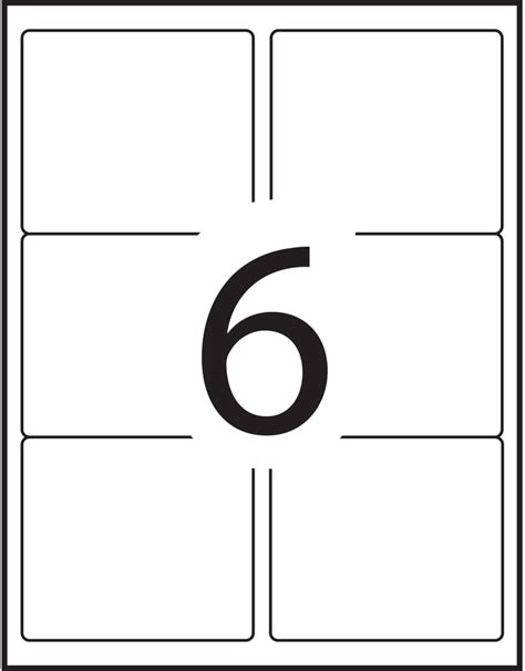 Avery® Shipping Labels 5264 Template 6 Labels Per Sheet