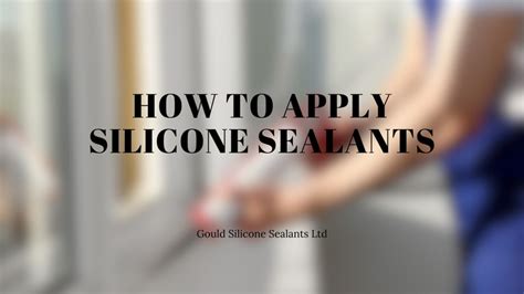 How To Apply Silicone Sealant Blog Gould Silicone Sealants