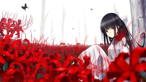 Red Anime Girl Wallpapers Wallpaper Cave