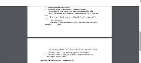 Solved Using Arrays Strings And Sorti I Define A Java Class