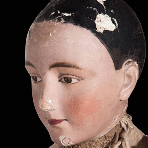 Skeletal Fabric Covered Mannequin Fabric Covered Paper Mache Head Vintage Mannequin