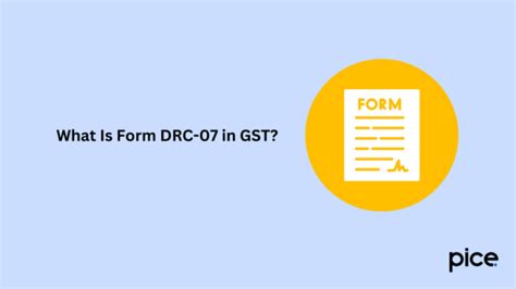 Form Drc 07 In Gst Summary Of Order Pice