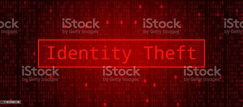 Abstract Red Background With Binary Code Numbers Data Breach Malware Cyber Attack Hacked Stock