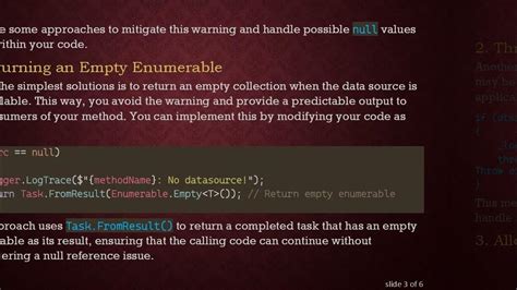 How To Fix Cs8602 Dereference Of A Possibly Null Reference In C Youtube