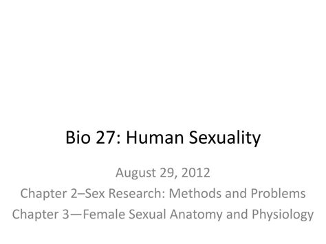 PPT Bio Human Sexuality PowerPoint Presentation Free Download ID