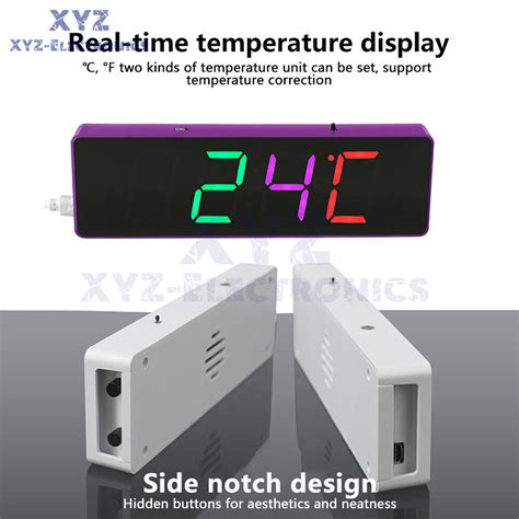 DIY Electronic Clock Kit LED Digital RGB Clock Time Temperature Date Display V EBay
