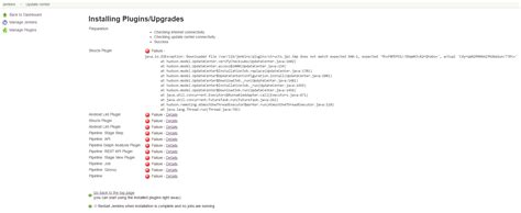 Jenkins Update Center Broken Ioexception Downloaded File