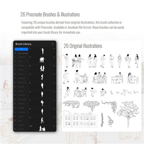 Procreate And Photoshop Outline Public Space Brushset And Illustrations Toffu Co Procreate And Photoshop Outline Public Space Brushset And Illustrations Toffu Co