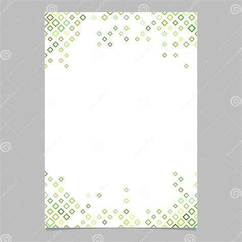 Abstract Brochure Template From Green Diagonal Square Pattern Vector Design For Presentations