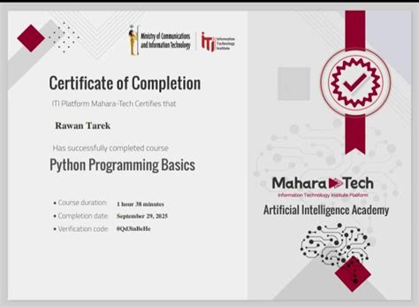Python Programming Ai Continuouslearning Maharatech Rawan Tarek