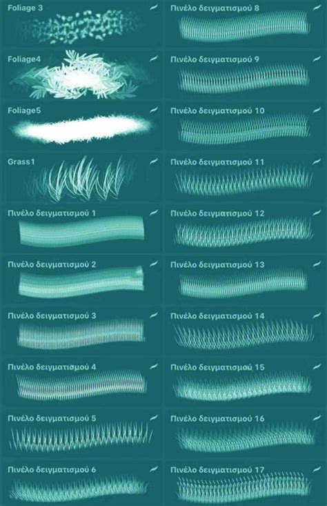 Procreate Brushes And Photoshop Brushes Flora Jungle Moss Tree Leaves Wildflower Meadow Japanese