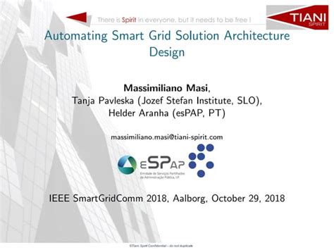 Automating Smart Grid Solution Architecture Design Ppt