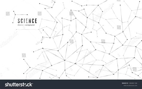 Complex Network Nodes Structure Plexus Data Stock Vector Royalty Free