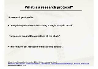How To Write A Research Protocol PPT