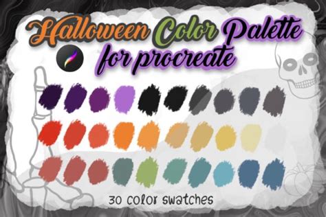 Halloween Color Swatch For Procreate Graphic By Wishchy Online Creative Fabrica