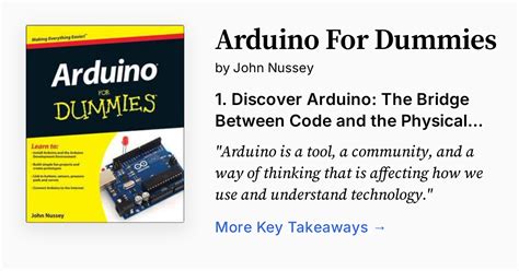 Arduino For Dummies Summary Quotes Audio