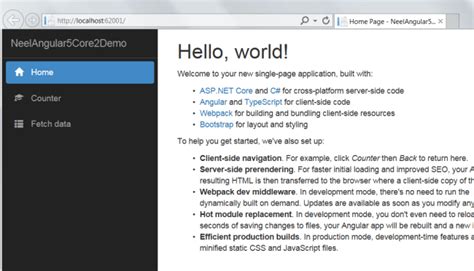 Create Angular Application Using Net Core Template In Visual Studio